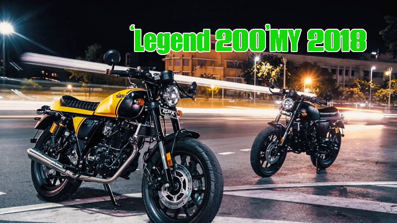 ‘จีพีเอ็กซ์’เปิดตัวสองล้อคลาสสิค‘Legend 200’MY 2018 - ข่าวสด
