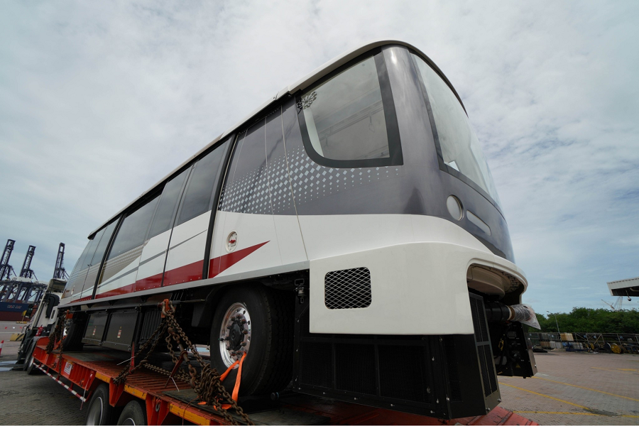 AMR ASIA เข้าตรวจรับรถไฟฟ้าสายสีทองรุ่น Bombardier Innovia APM 300 แบบ ...