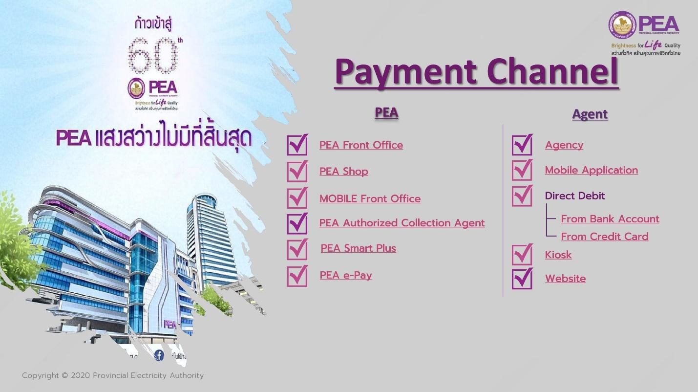 PEA ห่วงใยแนะนำชำระค่าบริการผ่านช่องทางออนไลน์ - ข่าวสด