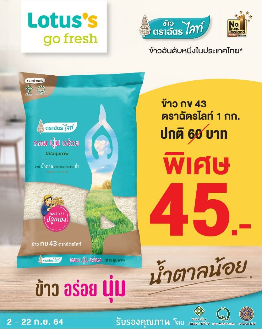 ข้าวตราฉัตร จัดโปรฯ เอาใจคนรักสุขภาพ เติมความสุขในมื้ออาหาร อร่อยแบบไม่ ...