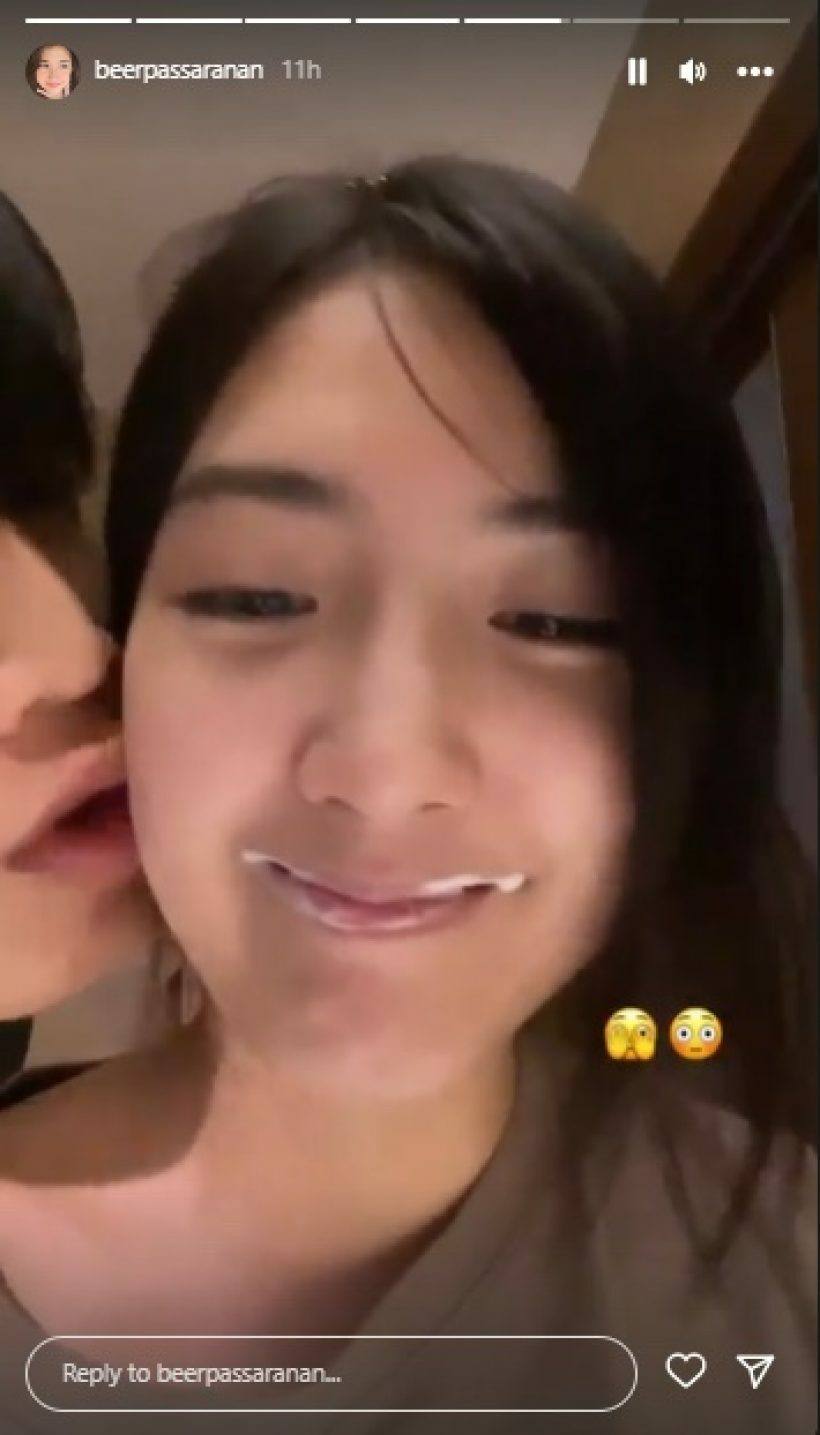 ท็อป-เบียร์ อัพสกิลความหวาน จุ๊บแก้มโชว์ตอนแปรงฟัน