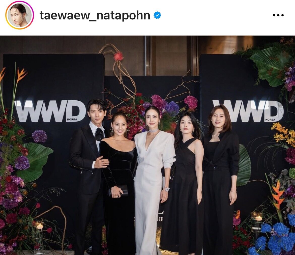 "แต้ว ณฐพร" บินร่วมงานที่เกาหลี กระทบไหล่ดาราดัง "ยูจีน" หรือ โอยุนฮี จาก The Penthouse