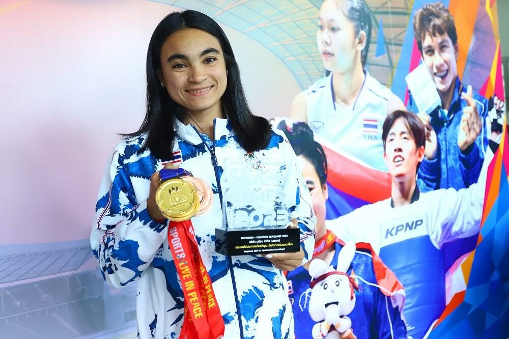 ‘หนุ่มใหญ่สมุทรปราการ’ ดวงเฮง! คว้าทองคำ 5 แสน ‘MATICHON – KHAOSOD SEA GAMES 2023’ ต้า-เงือกจอย ...