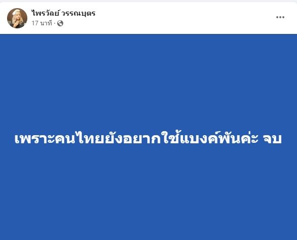 อย่าดูถูกพลังเงียบ “แพรรี่” โพสต์แคปชั่นเจ็บ เป็นกำลังใจให้คุณหมอวรงค์