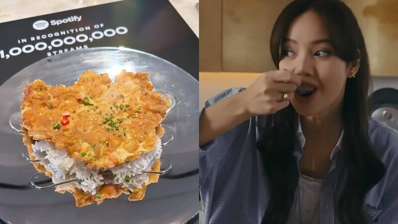ใครจะสู้! ลิซ่า โชว์ทำข้าวไข่เจียว ราดพริกน้ำปลา บนโล่ 1,000 ล้าน Spotify